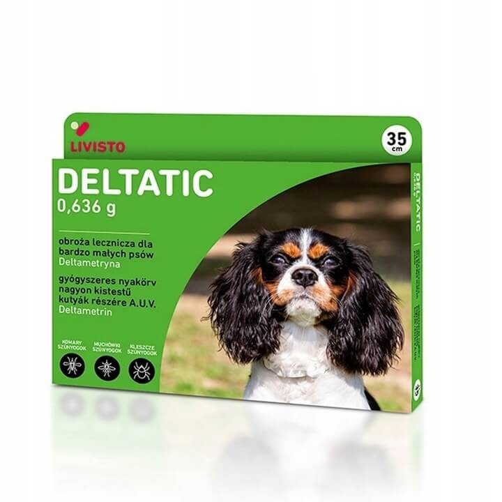 LIVISTO Deltatic Obroża Przeciw Kleszczom dla Psa