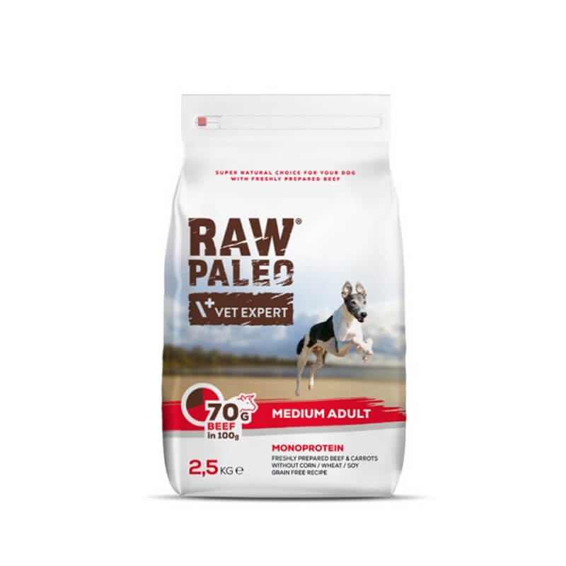 Raw Paleo Adult Medium 2,5kg Beef
